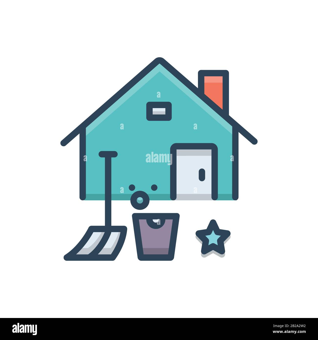 Icon for home, cleaning Stock Vector Image & Art - Alamy