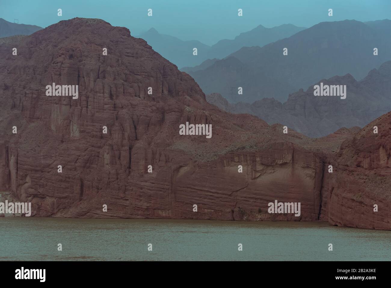 landscape of Yellow River, China in the morning Stock Photo - Alamy