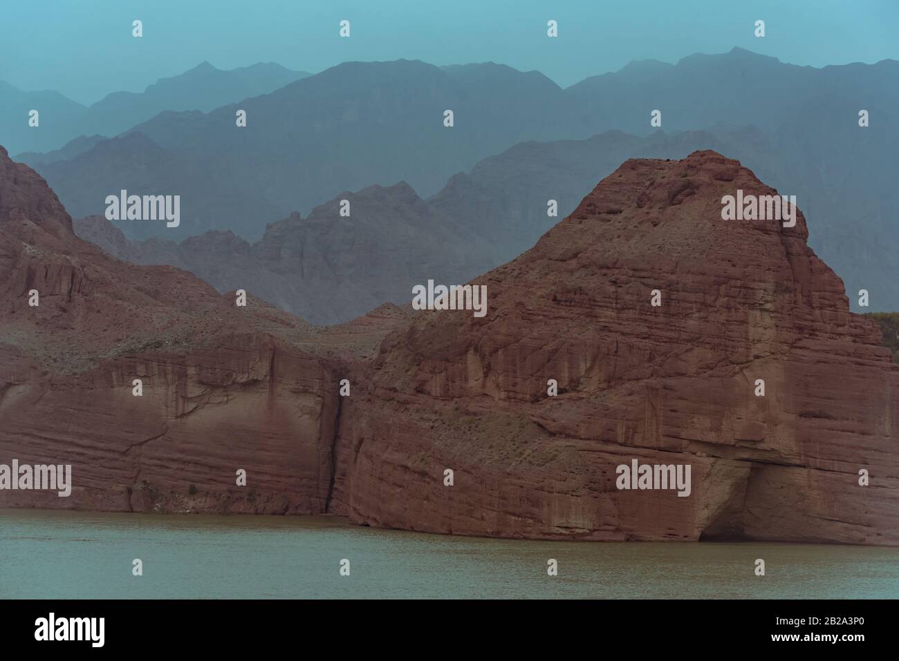 landscape of Yellow River, China in the morning Stock Photo - Alamy