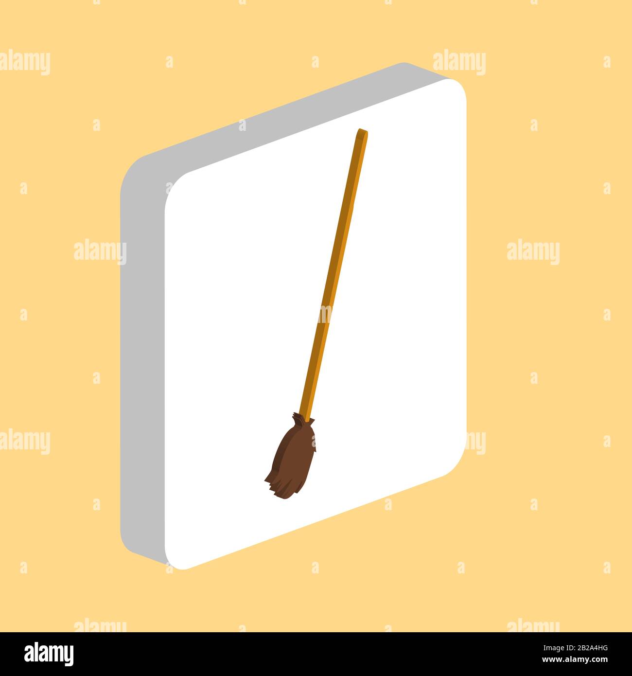 Broom Simple vector icon. Illustration symbol design template for web ...