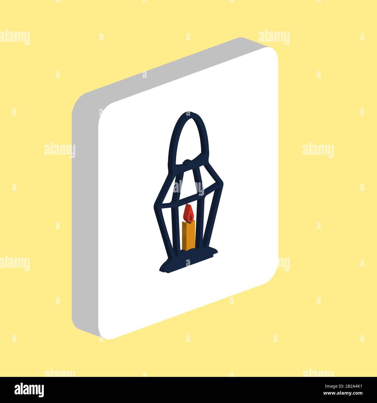 Old Lantern Simple vector icon. Illustration symbol design template for ...