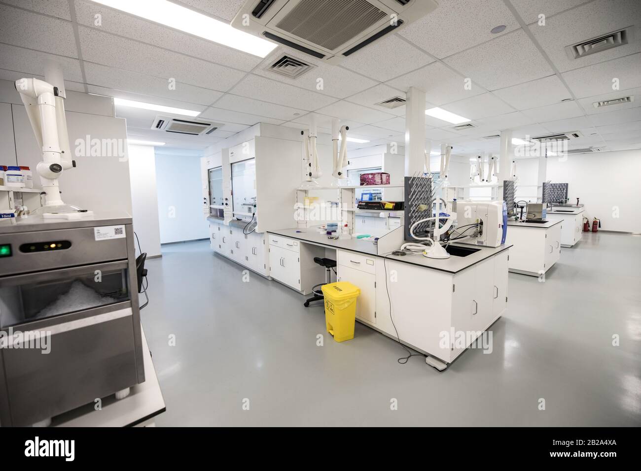 BEIJING, CHINA - JUNE 03, 2019: Modern drug manufacturing laboratory ...