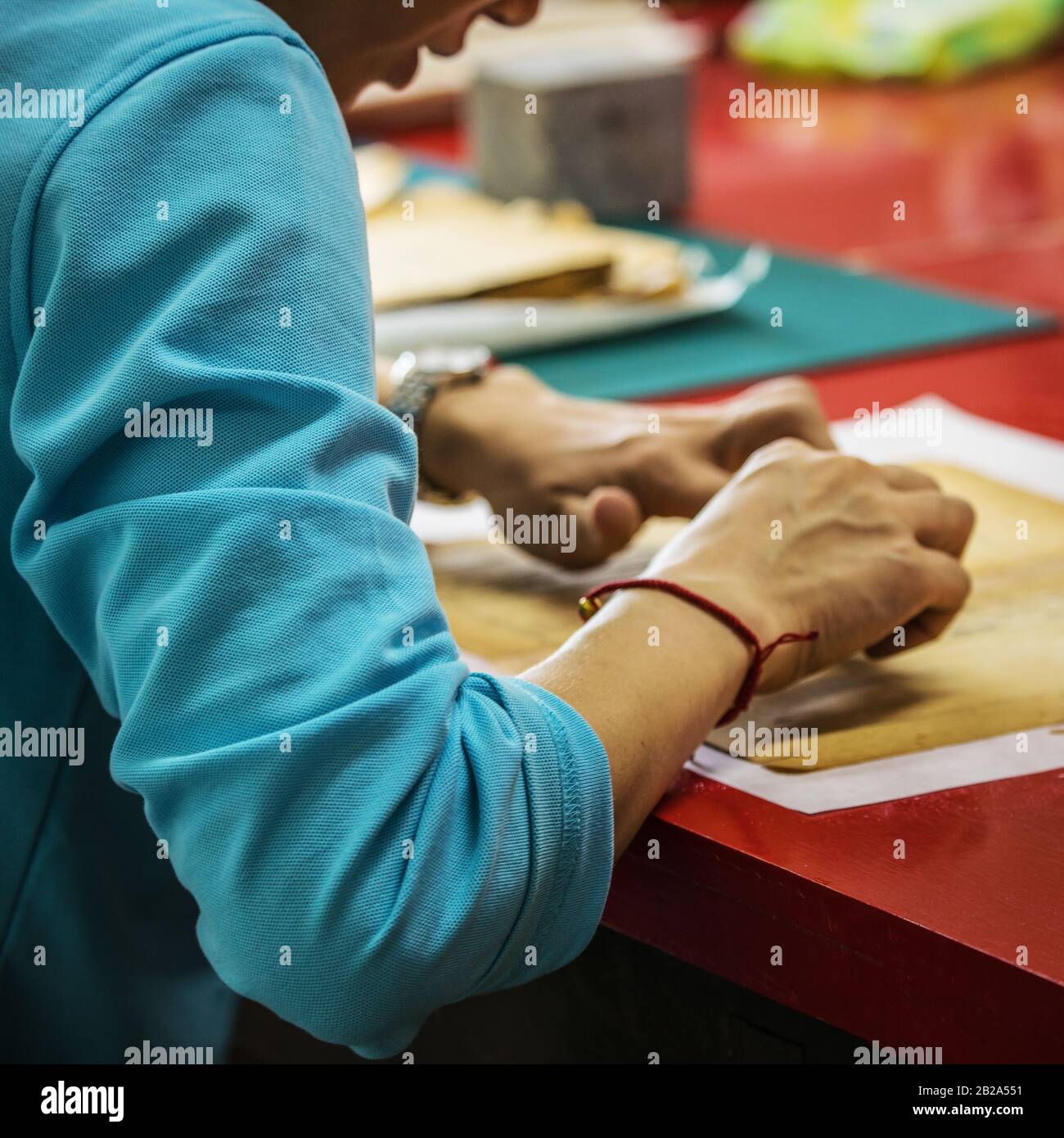 BEIJING, СHINA - JUNE 01, 2019: Traditional Chinese book and ...