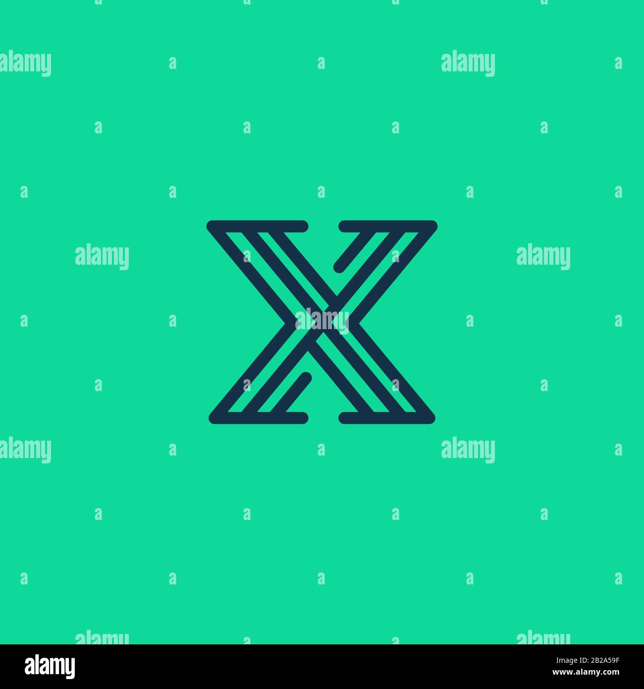 X logo hi-res stock photography and images - Alamy