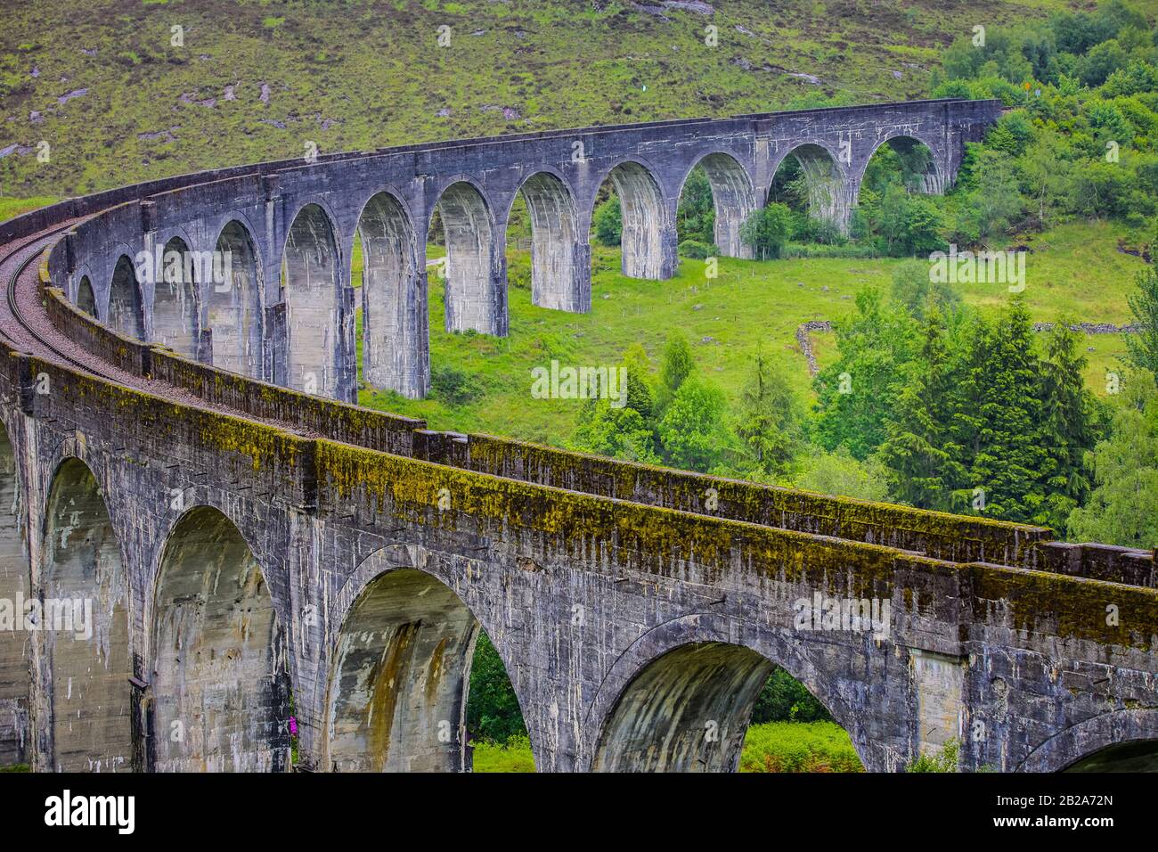 Old bridge and picturesque Scotland morning landscape Stock Photo - Alamy
