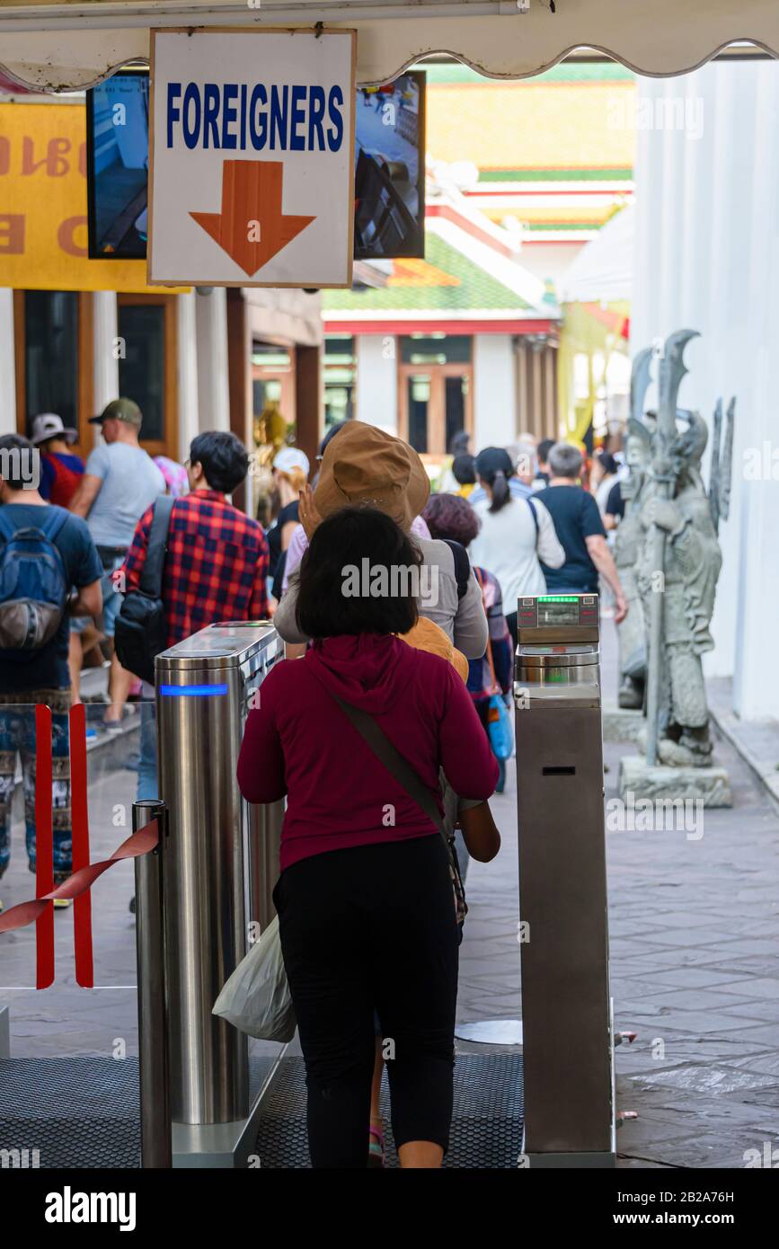 Foreigners sign temple hi-res stock photography and images - Alamy