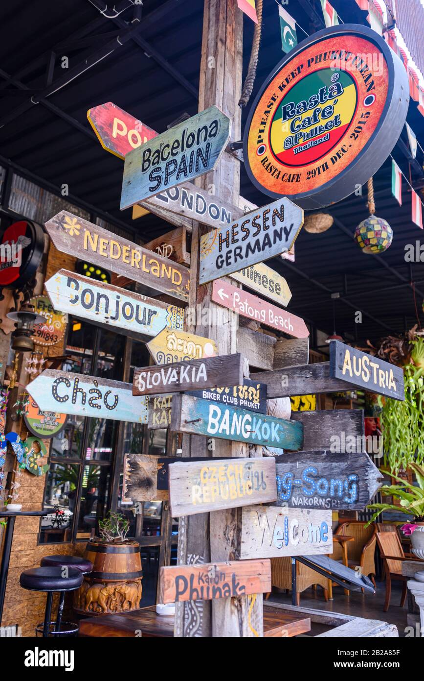 Sign indicating direction distance various hi-res stock photography and ...