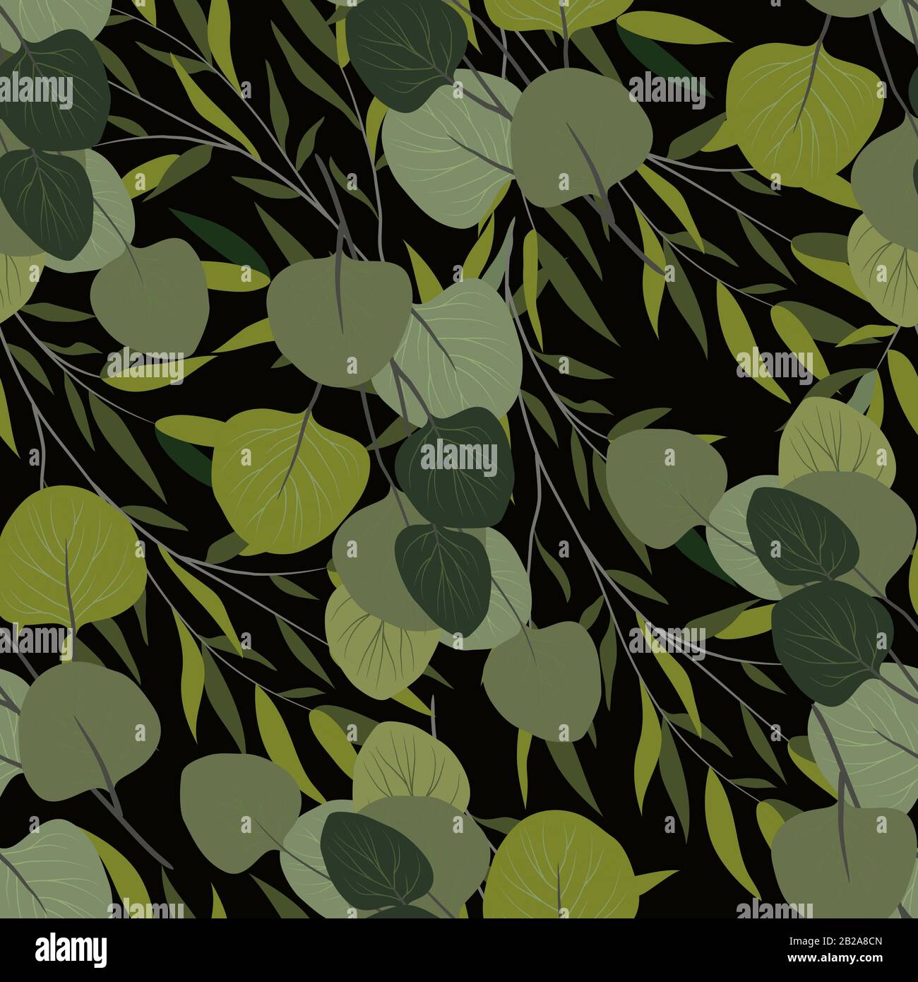 Tropical willow leaf Stock Vector Images - Alamy
