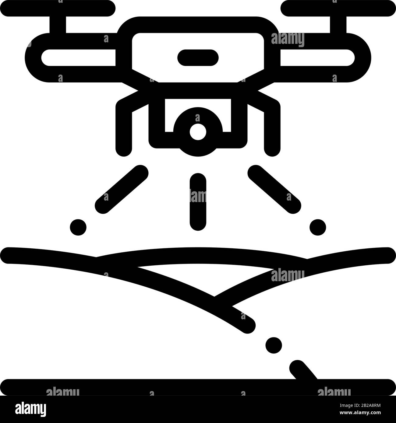 Drone Quadcopter Equipment Icon Thin Line Vector Stock Vector Image And Art Alamy