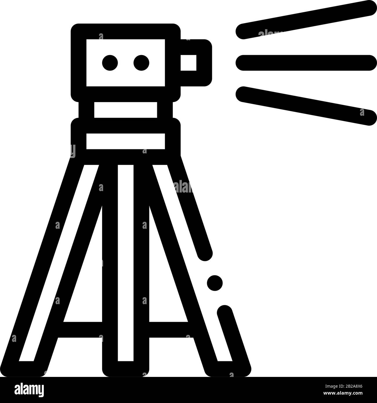 Topography Geodetic Tool Icon Thin Line Vector Stock Vector Image & Art ...