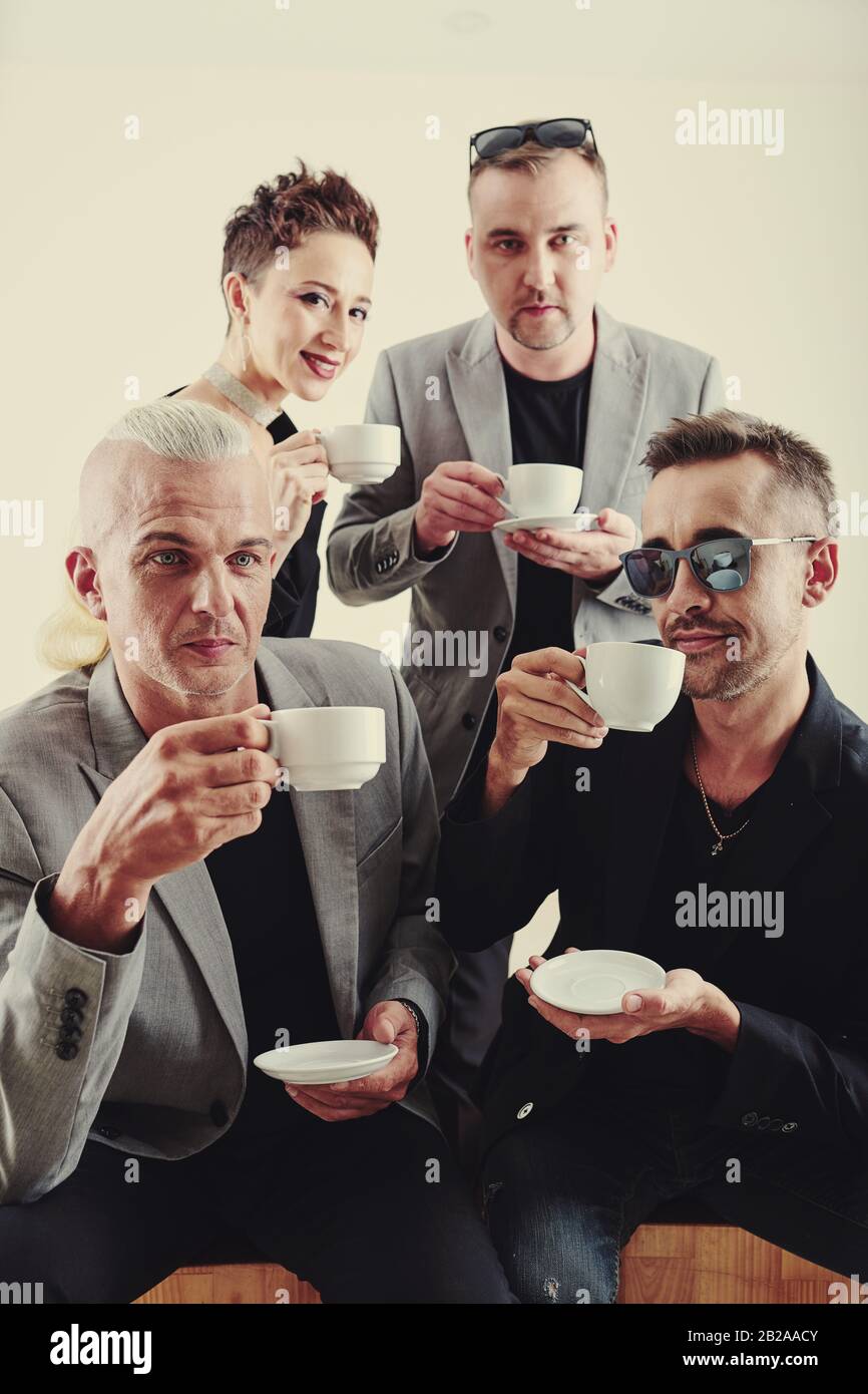 Women talking concert hi-res stock photography and images - Alamy