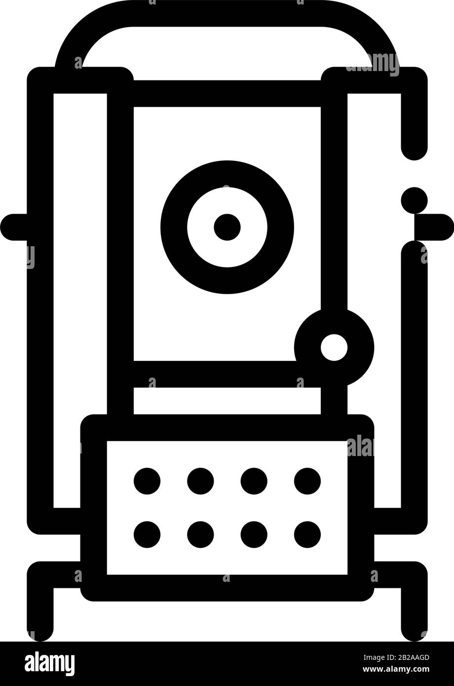 Topography Research Tool Icon Thin Line Vector Stock Vector Image & Art ...