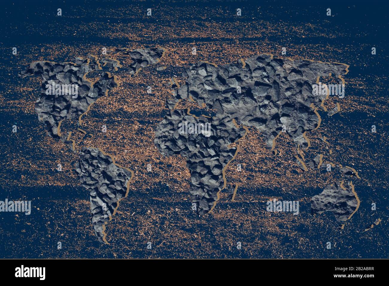 Roughly outlined world map with white background Stock Photo - Alamy