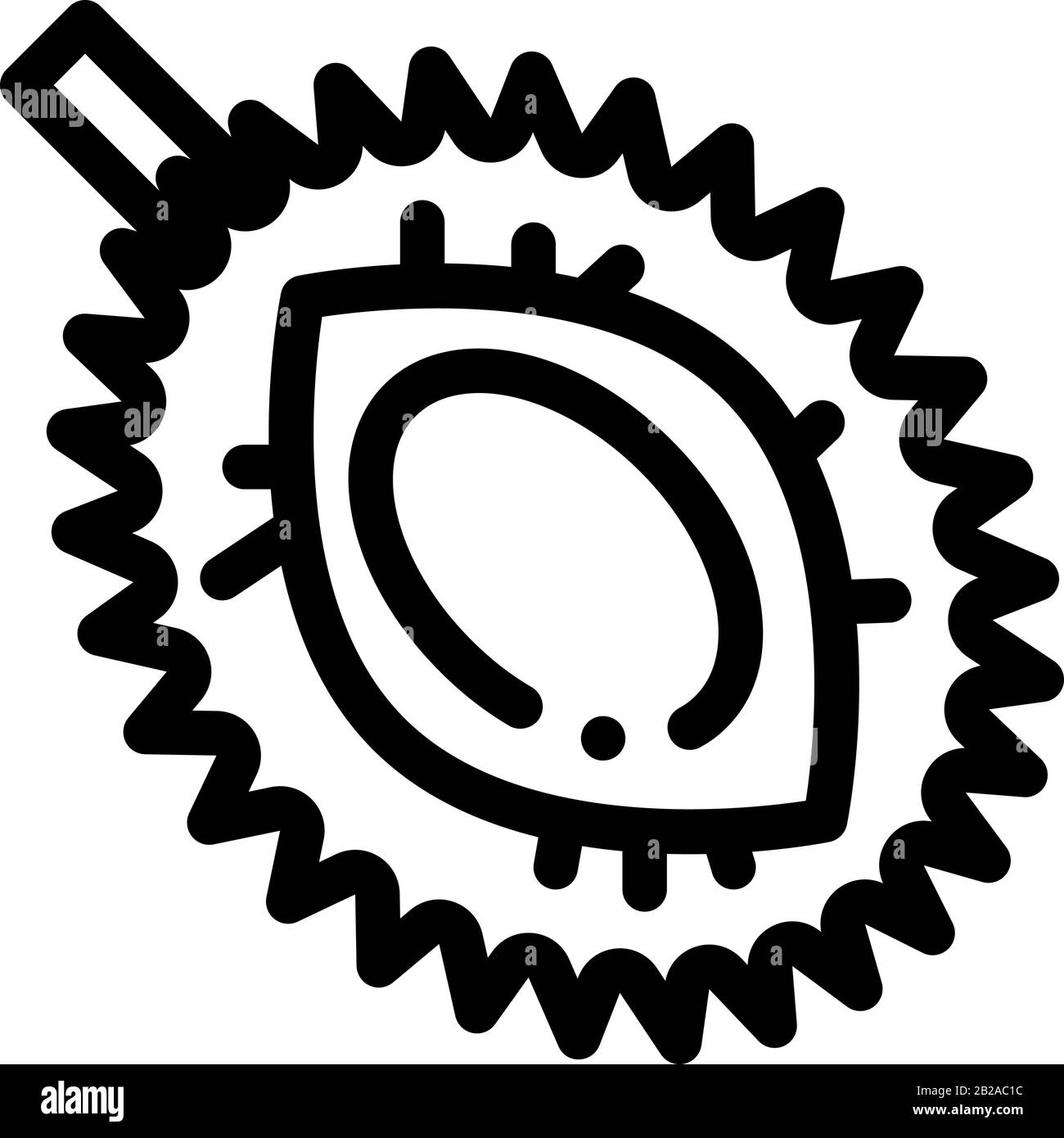 White Durian Symbol Icon Concept High Resolution Stock Photography and ...