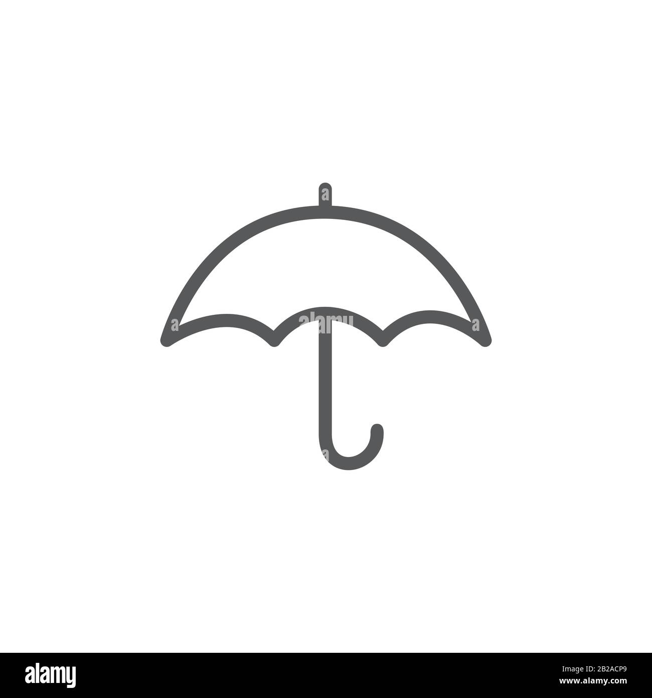 Umbrella Line Icon on white background Stock Vector Image & Art - Alamy