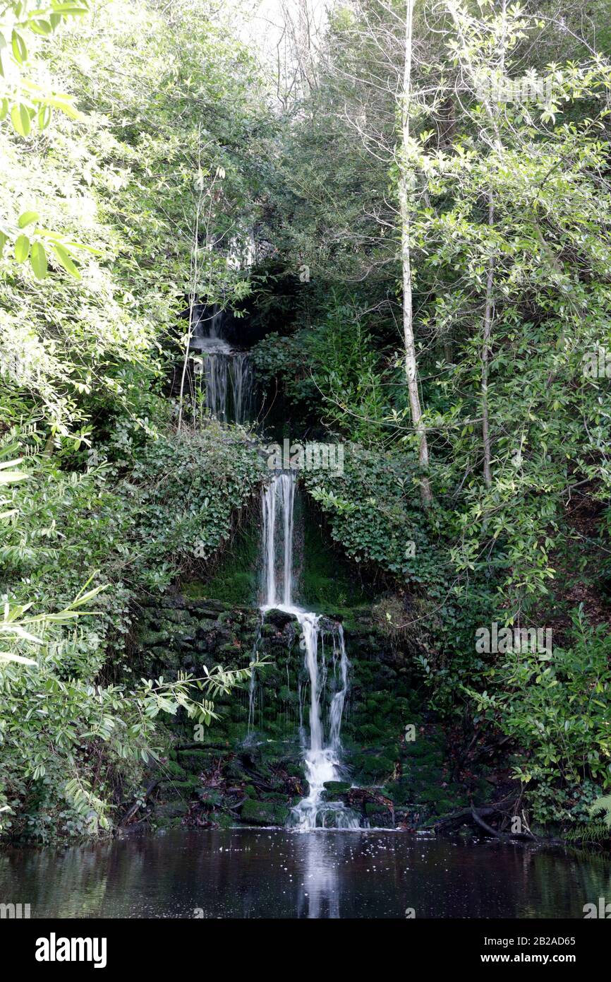 Tillingbourne Waterfall ( Secret Places Stock Photo - Alamy
