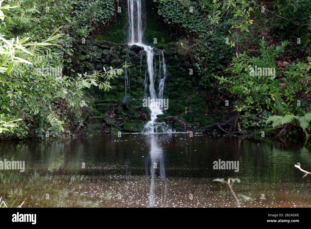 Tillingbourne Waterfall ( Secret Places Stock Photo - Alamy
