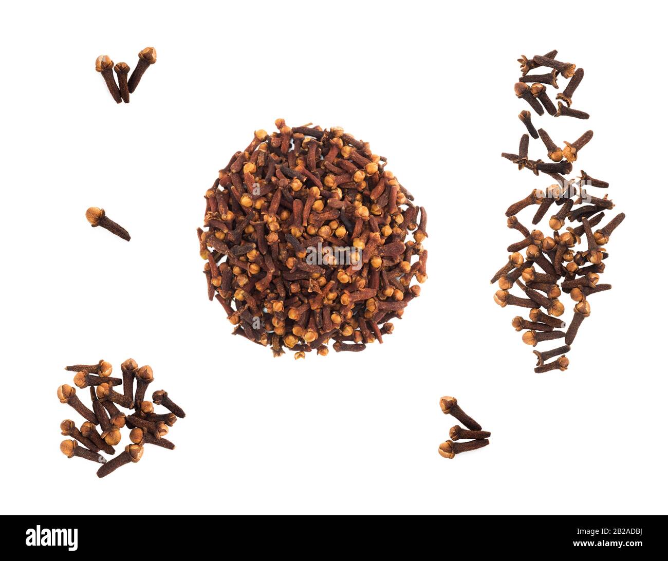 Set of spice cloves isolated on white background in bunch Stock Photo ...