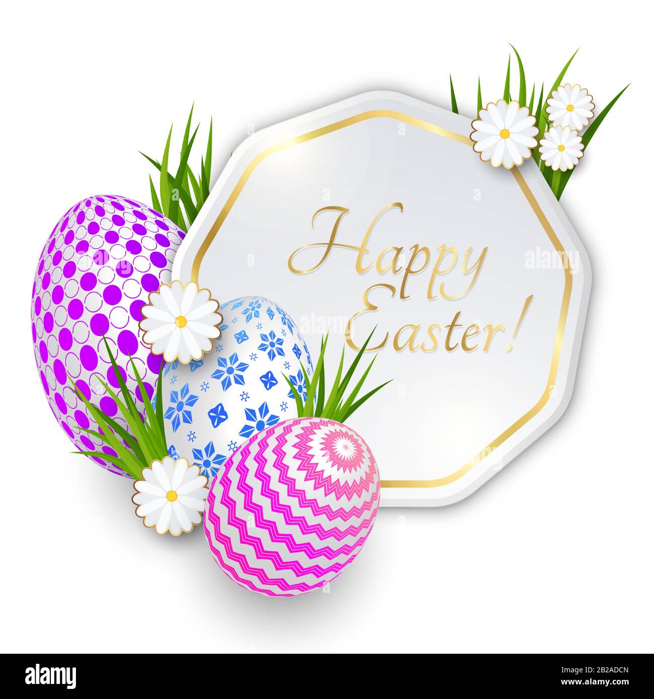 Easter greeting card template Stock Vector Image & Art - Alamy