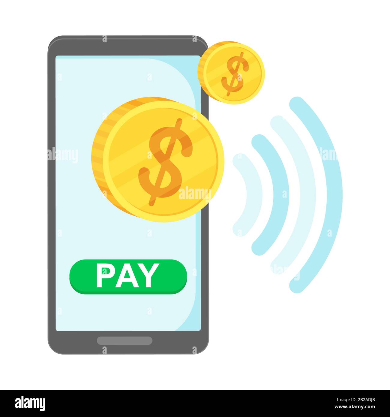 Money transfer using mobile device, computer and smart phone Stock ...