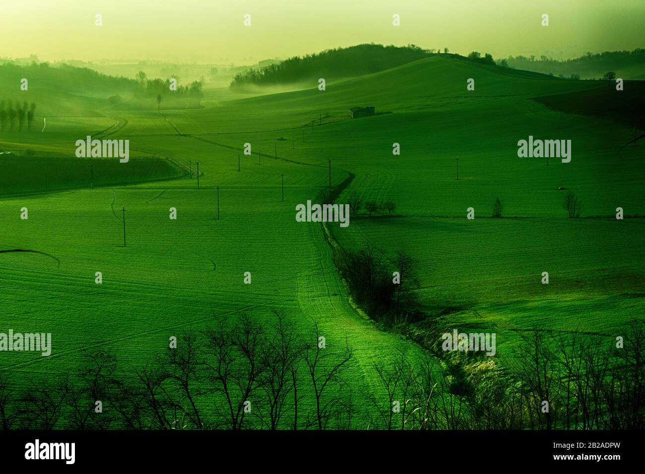 Rural landscape, Cuccaro Monferrato, Piedmont, Italy Stock Photo - Alamy