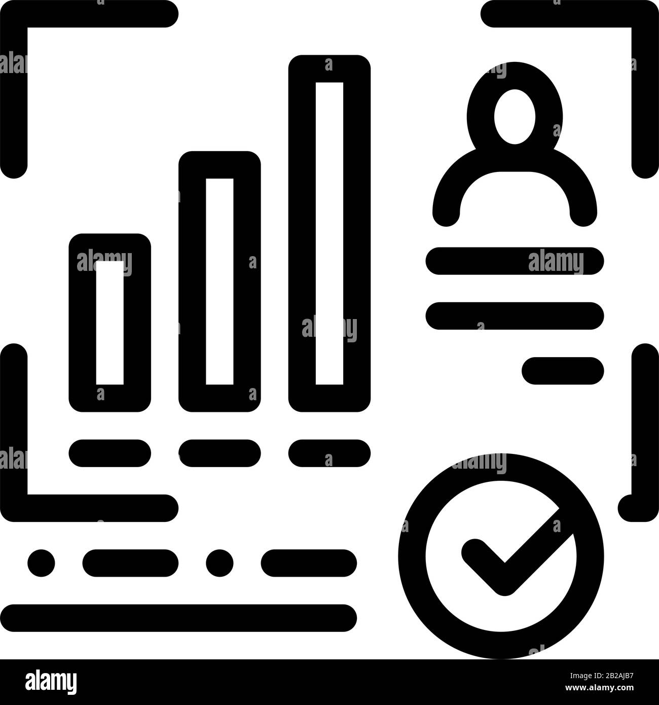 Good Working Employee Card Icon Thin Line Vector Stock Vector Image ...