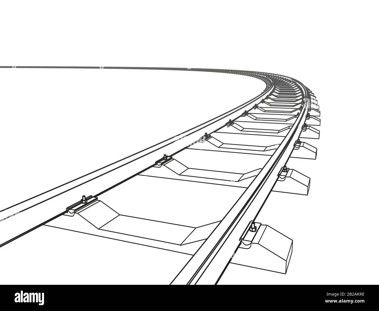 Perspective Drawing Train High Resolution Stock Photography and Images ...