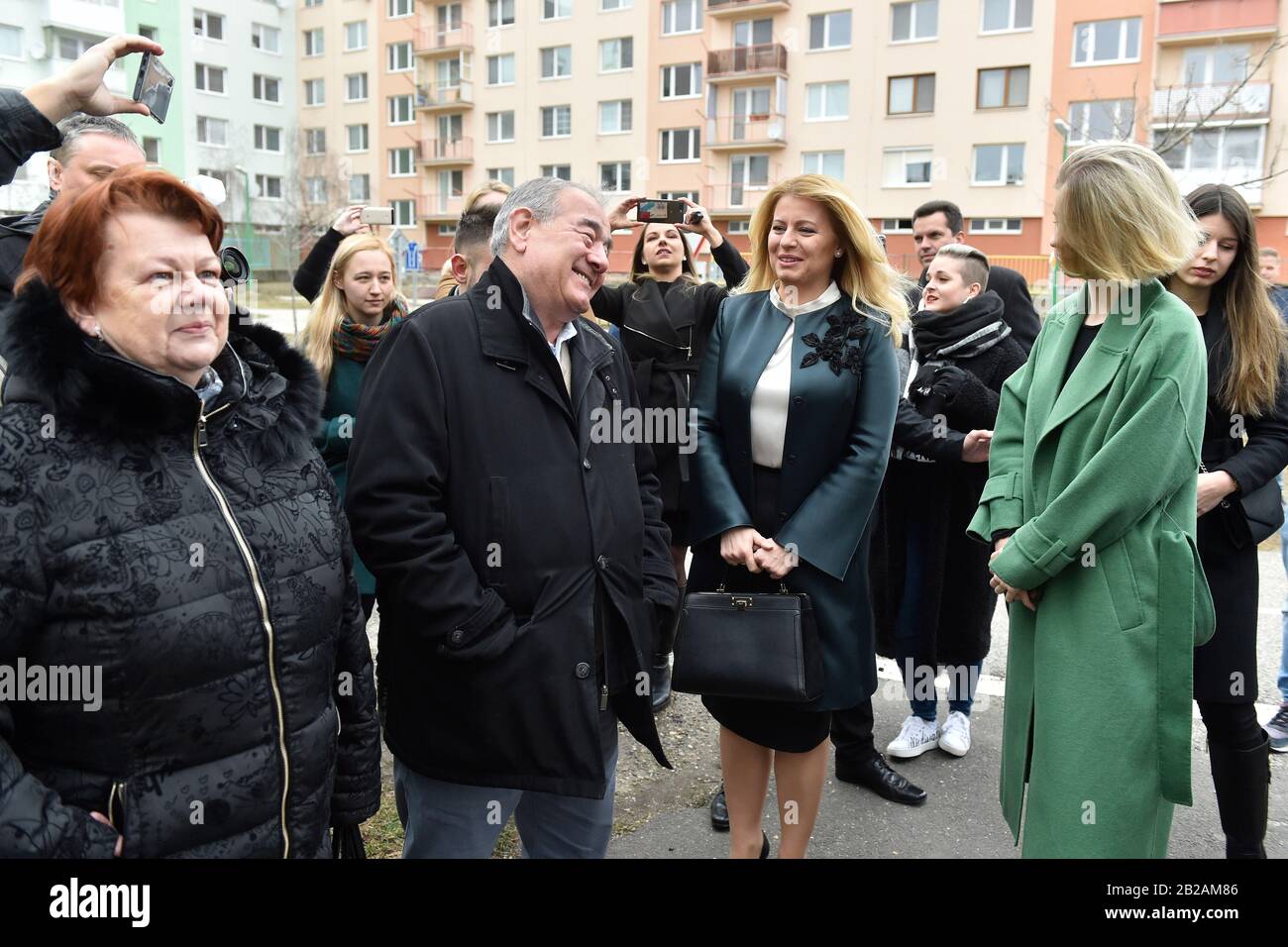 Pezinok, Slovakia. 29th Feb, 2020. Slovak President Zuzana Caputova ...