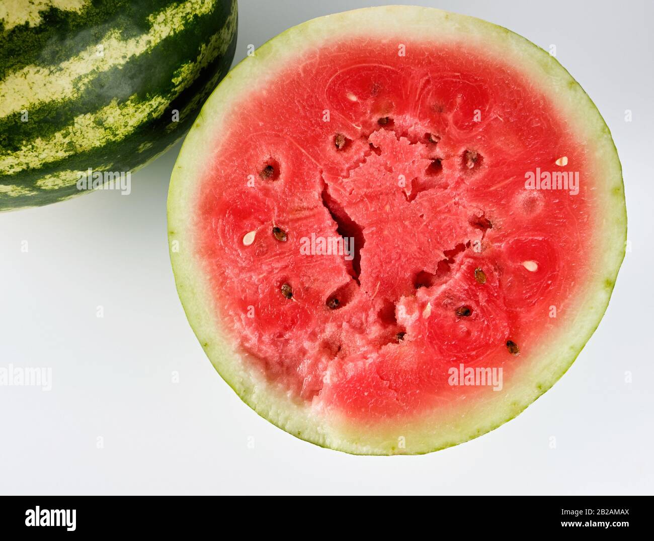Whole watermelon top view on hi-res stock photography and images - Alamy