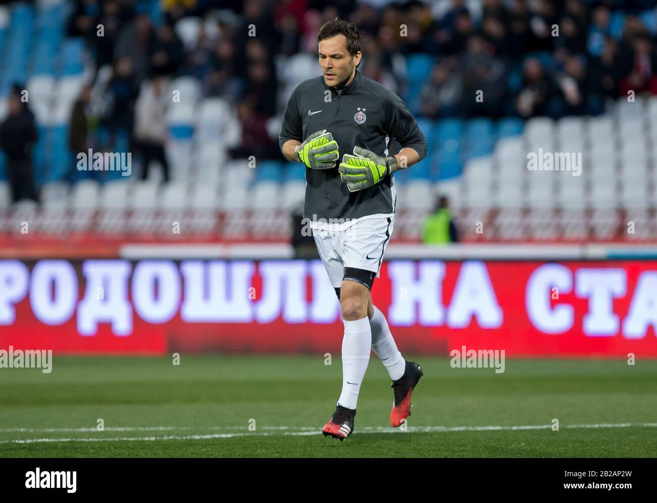Vladimir stojkovic goalkeeper partizan belgrade hi-res stock ...