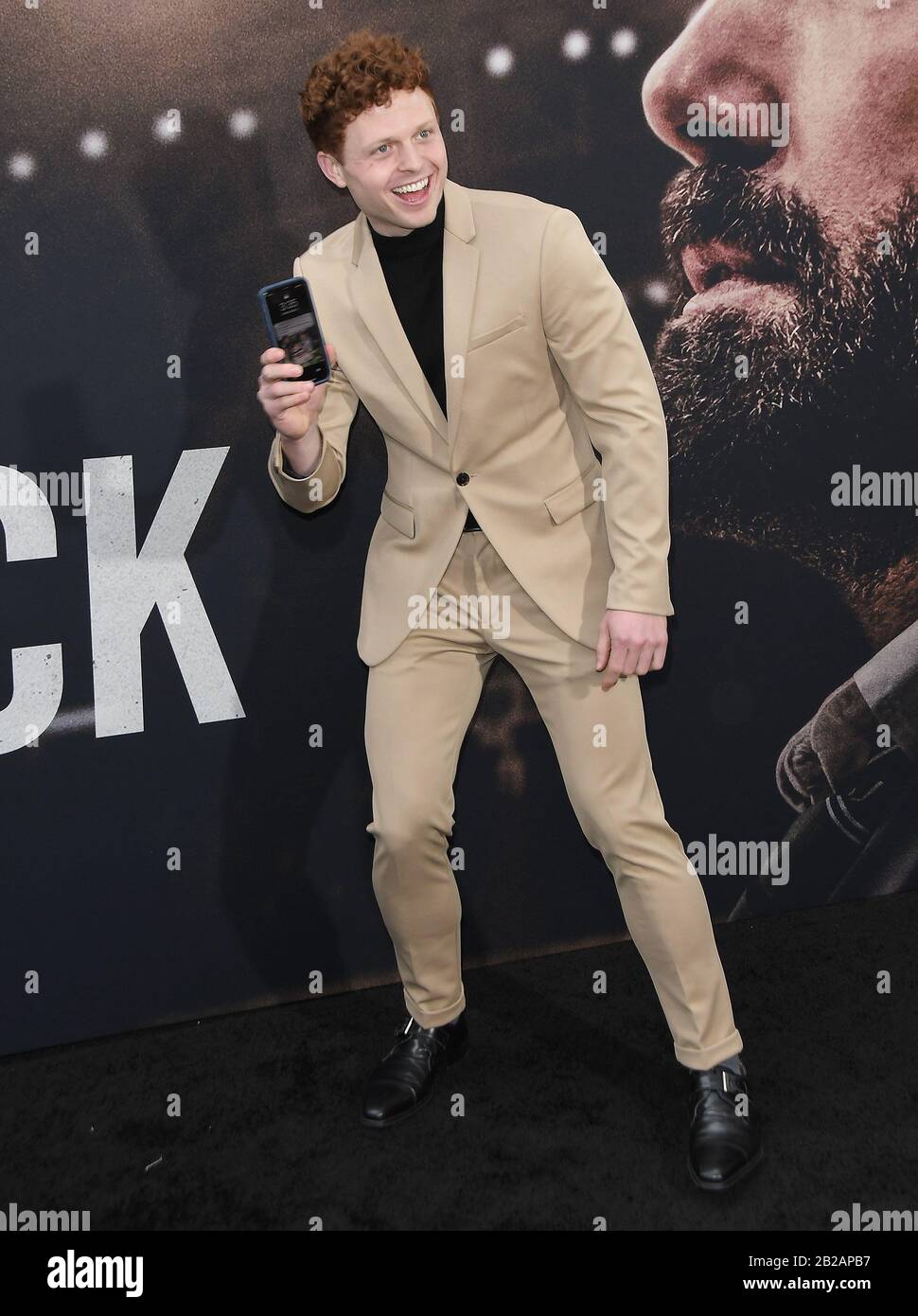 Los Angeles, USA. 01st Mar, 2020. Caleb Foote arrives at the Warner ...