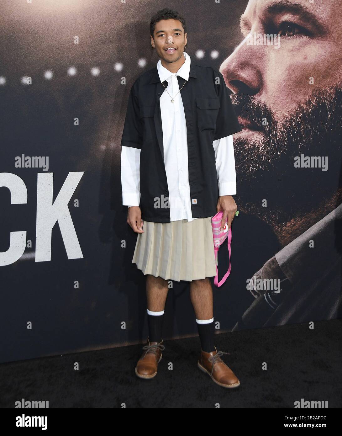 Los Angeles, USA. 01st Mar, 2020. Brandon Wilson arrives at the Warner ...
