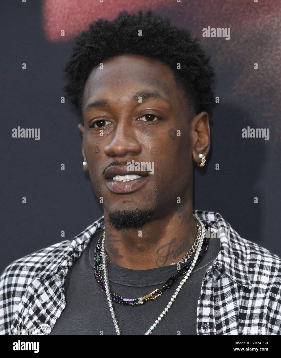 Los Angeles, USA. 01st Mar, 2020. Larry Sanders arrives at the Warner ...