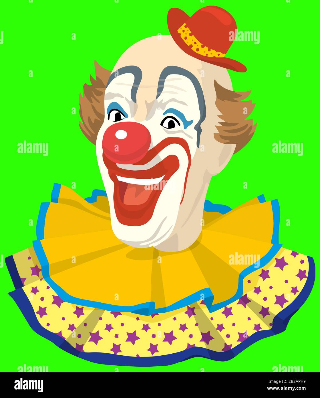 circus clown funny joy happy carnival smile costume vintage ...