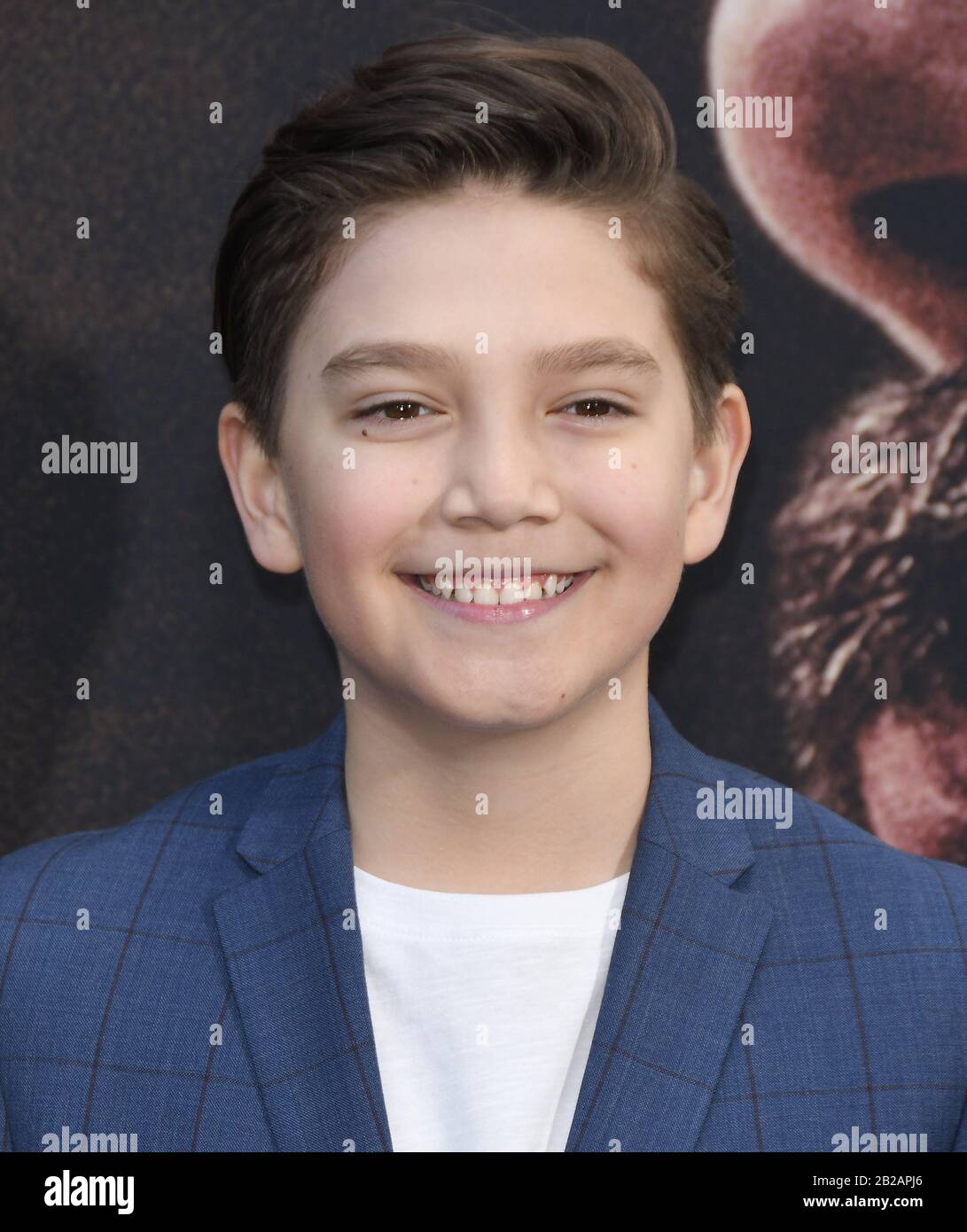 Los Angeles, USA. 01st Mar, 2020. Nico David arrives at the Warner Bros ...