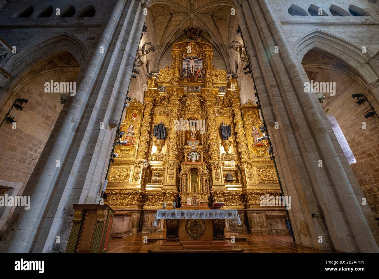 Retablo Mayor, siglo XVII, estilo barroco, Monasterio de Santa María La ...
