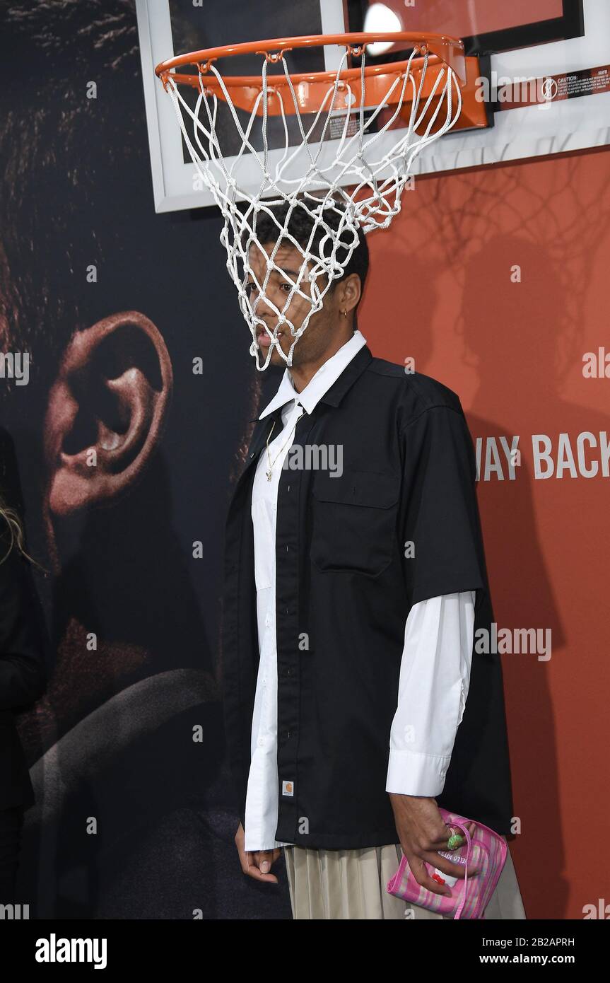Los Angeles, USA. 01st Mar, 2020. Brandon Wilson arrives at the Warner ...