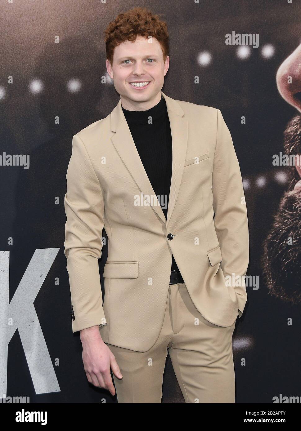 Los Angeles, USA. 01st Mar, 2020. Caleb Foote arrives at the Warner ...
