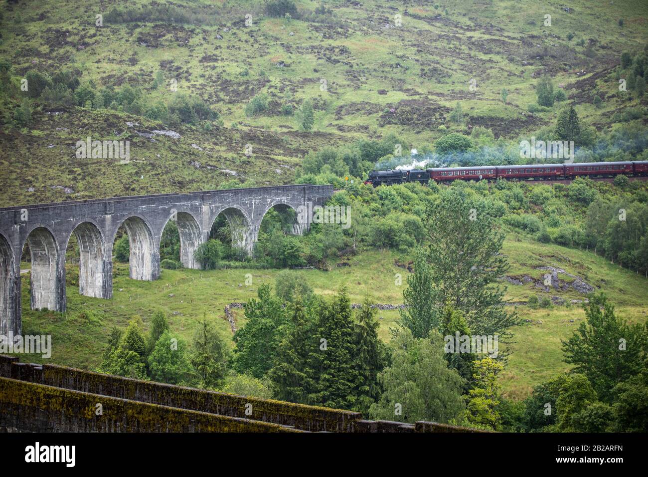 Old bridge and picturesque Scotland morning landscape Stock Photo - Alamy