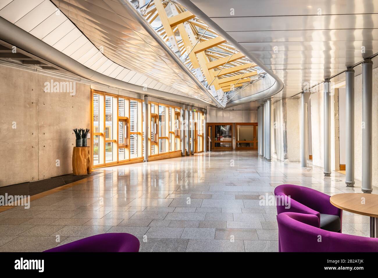 Scottish Parliament Lobby, Edinburgh Stock Photo - Alamy