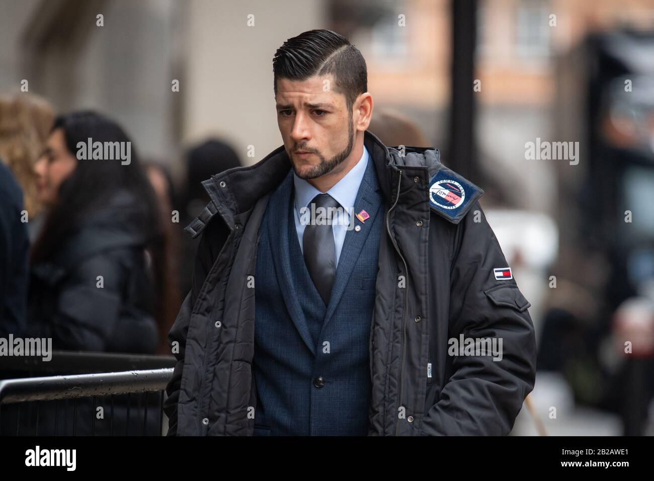 Thomas Hanlon arrives at the Old Bailey in London charged with causing ...