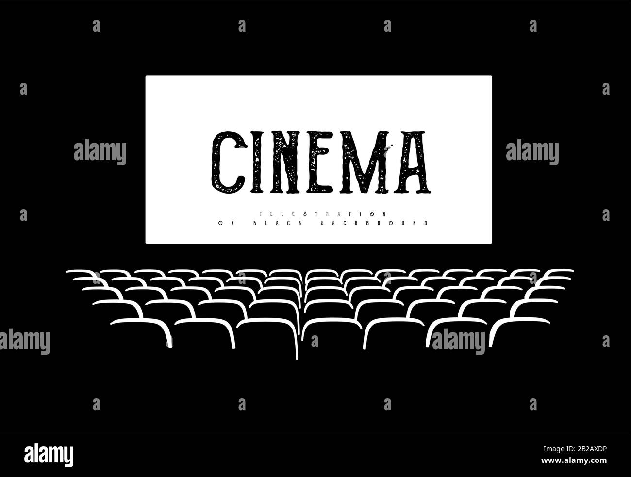 Inside movie theater screen Black and White Stock Photos & Images - Alamy
