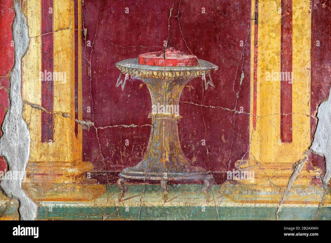 Oplontis Villa of Poppea - The cake "Cassata of Oplontis Stock Photo ...