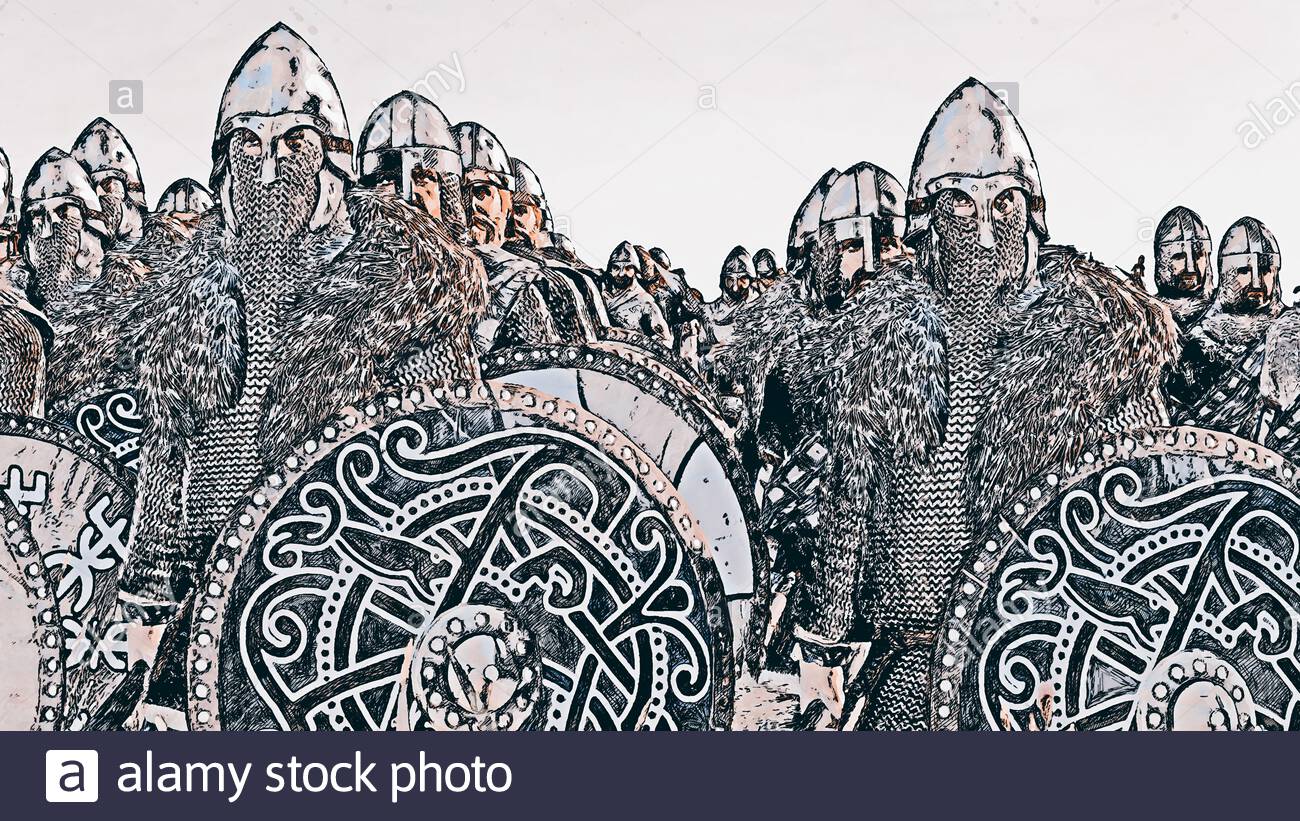 Vikings Viking Age Medieval Stock Photos & Vikings Viking Age Medieval ...