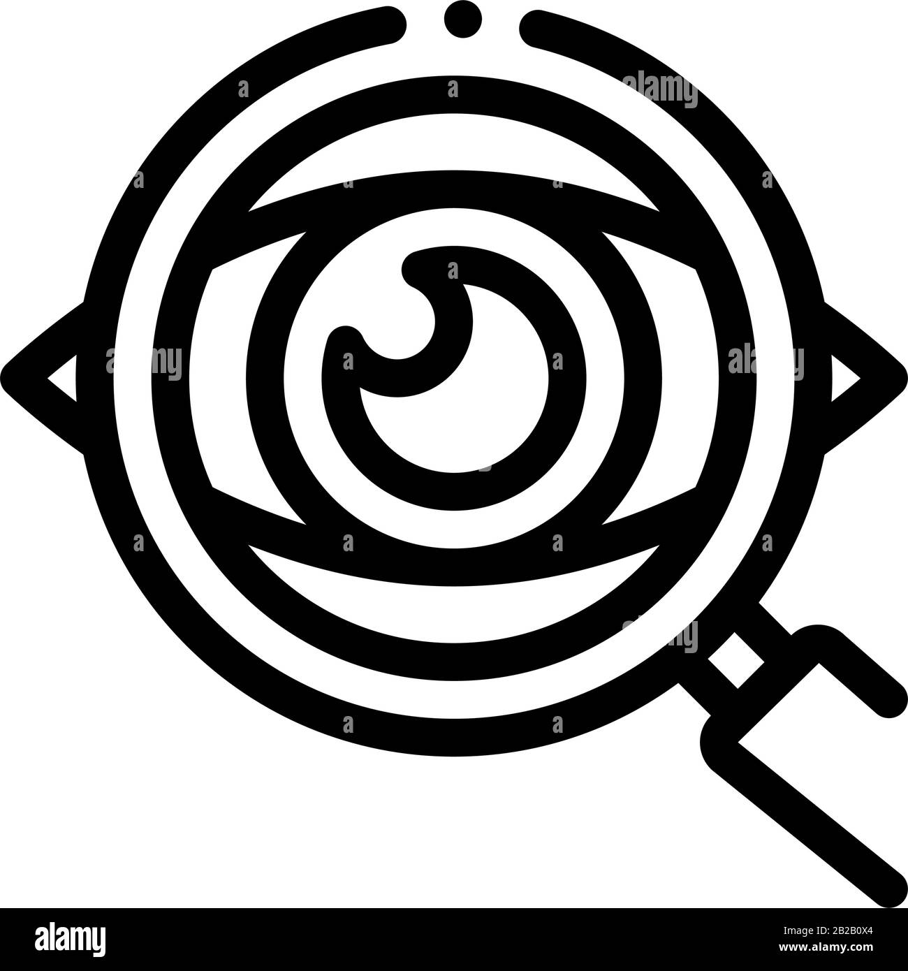 Eye Optical Investigation Icon Thin Line Vector Stock Vector Image ...