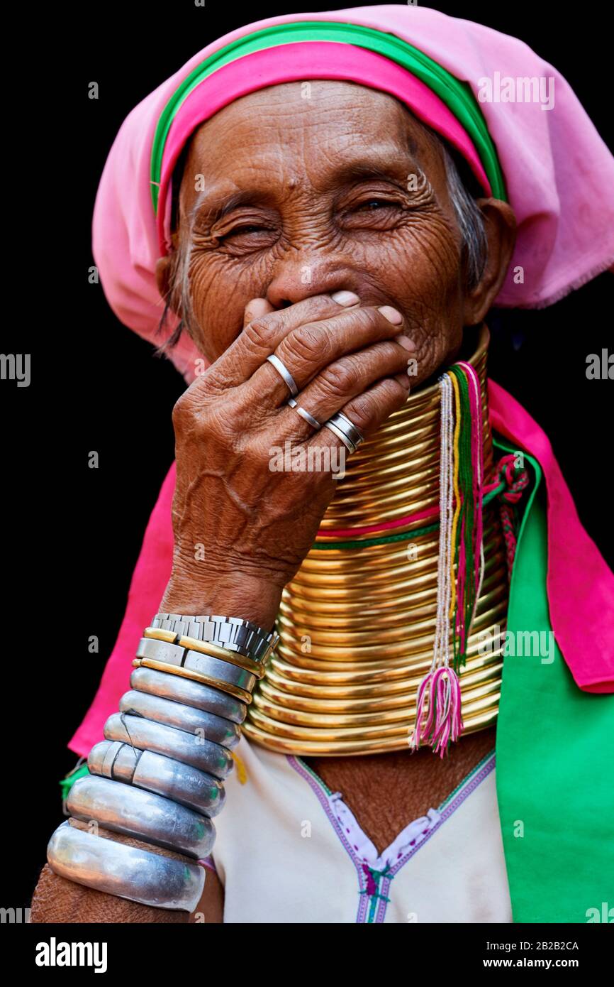 Kayan ethnic minority woman called hi-res stock photography and images ...