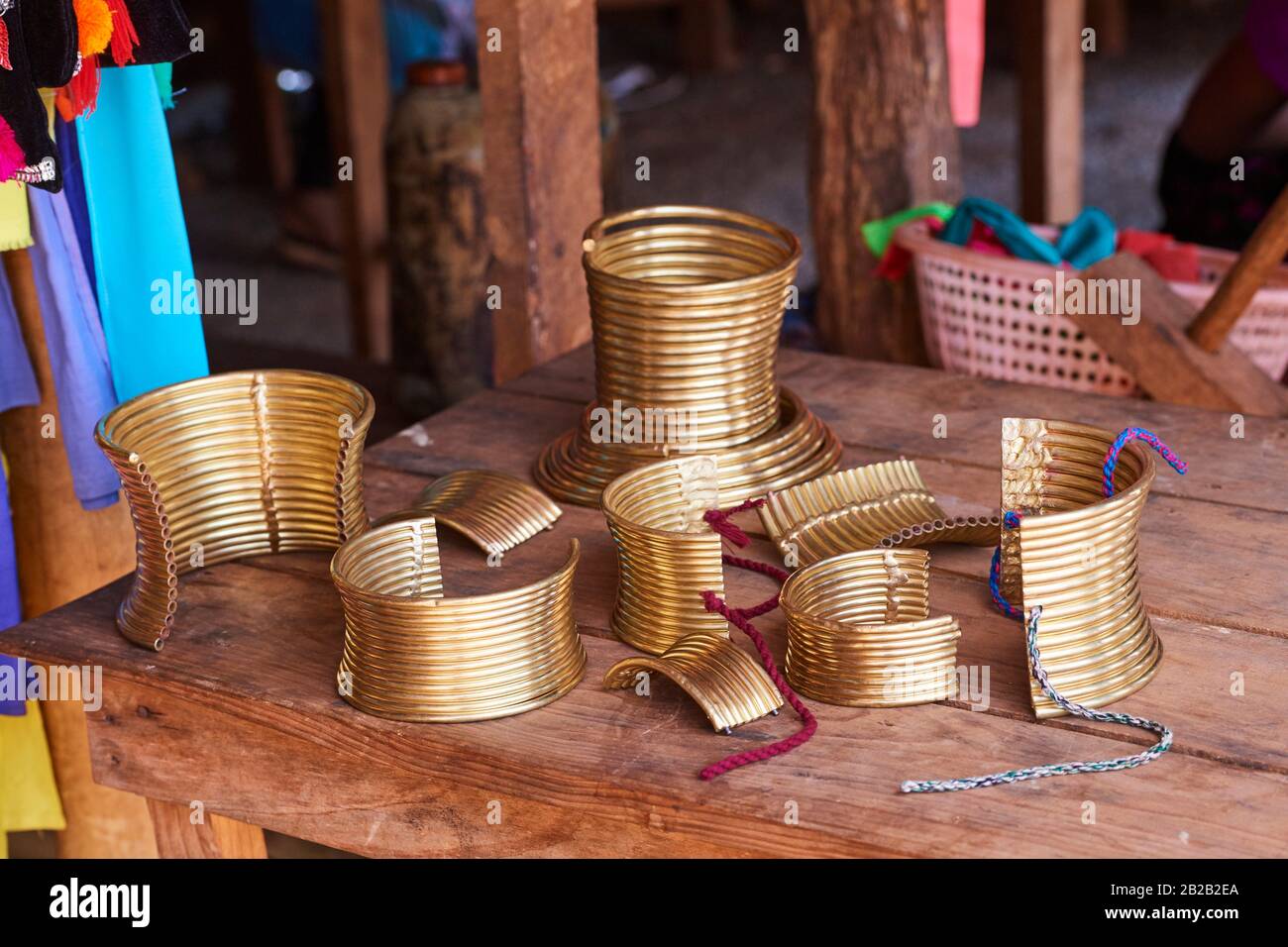 Brass neck rings hi-res stock photography and images - Alamy