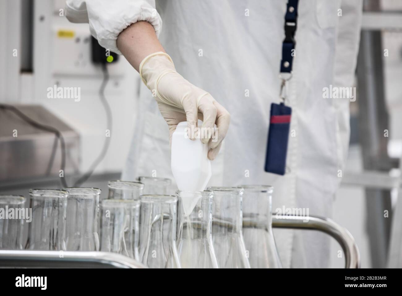 BEIJING, CHINA - JUNE 03, 2019: Modern drug manufacturing laboratory ...