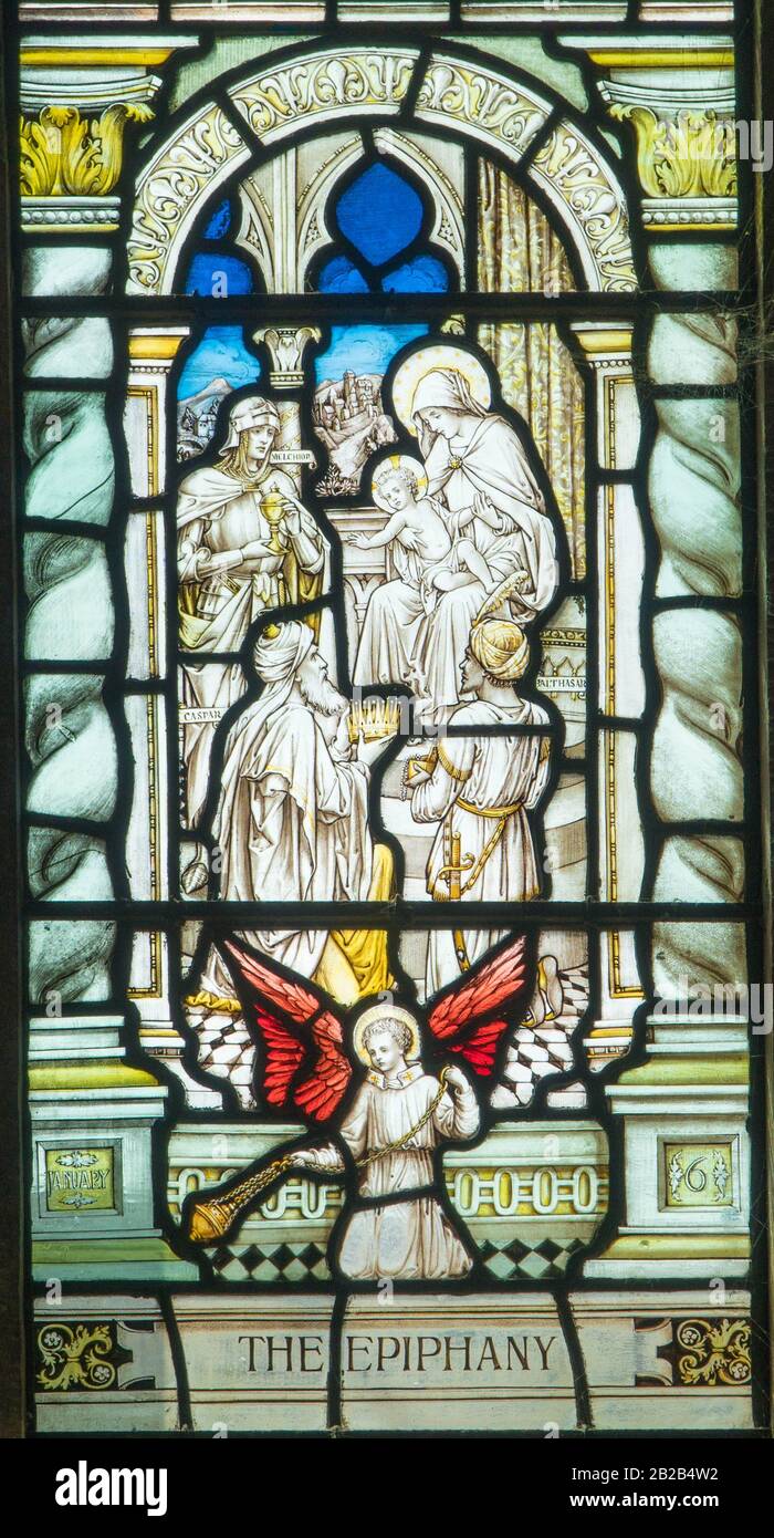 Jesus Baptism Stained Glass Stock Photos & Jesus Baptism Stained Glass ...