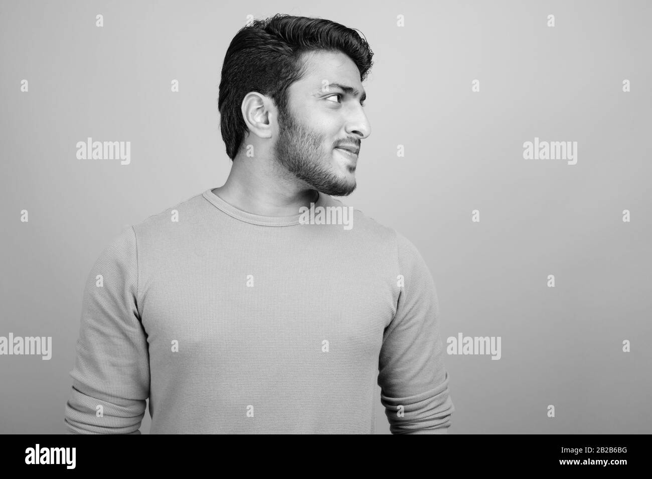 Back view and face Black and White Stock Photos & Images - Alamy